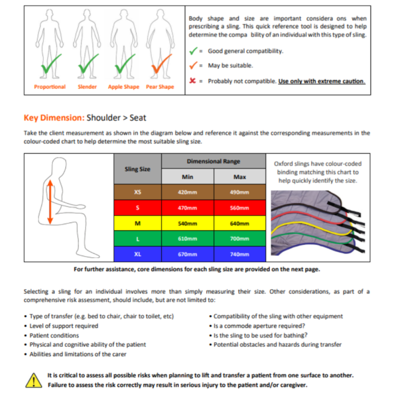 Oxford Quickfit Deluxe Loop Sling - Hospital at Home