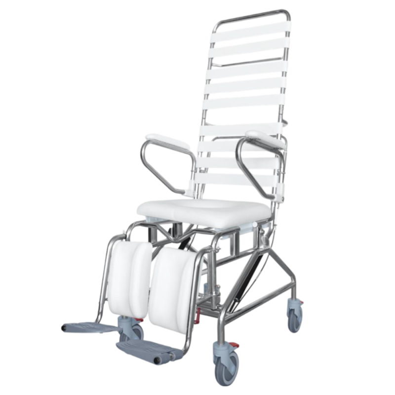 Kcare Tilt-In-Space Mobile Shower Commode with Swingaway Footrest ...