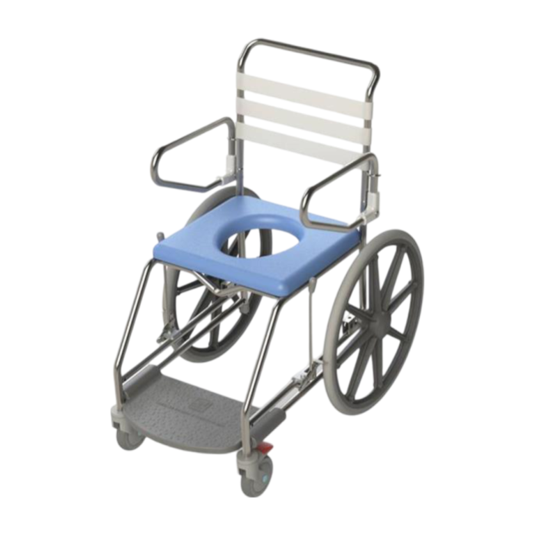 Kcare Shower Commode Self Propelled with Weight Bearing Footplate ...