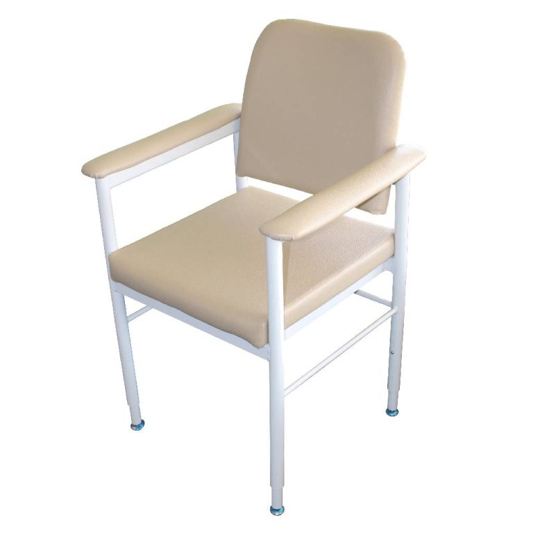 Kingston Utility Chair - Aluminium Fawn Vinyl - Hospital at Home