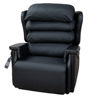 Configura Bariatric Tilt-In-Space Lift Chair - Black Vinyl - Hospital ...