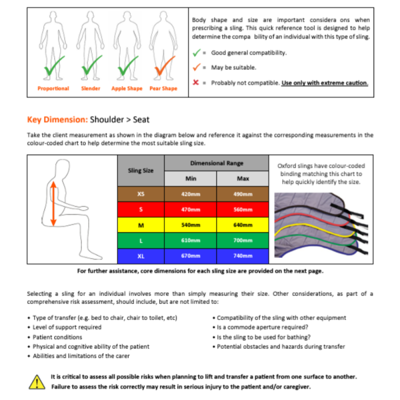 Oxford Quickfit General Purpose Loop Sling - Hospital at Home
